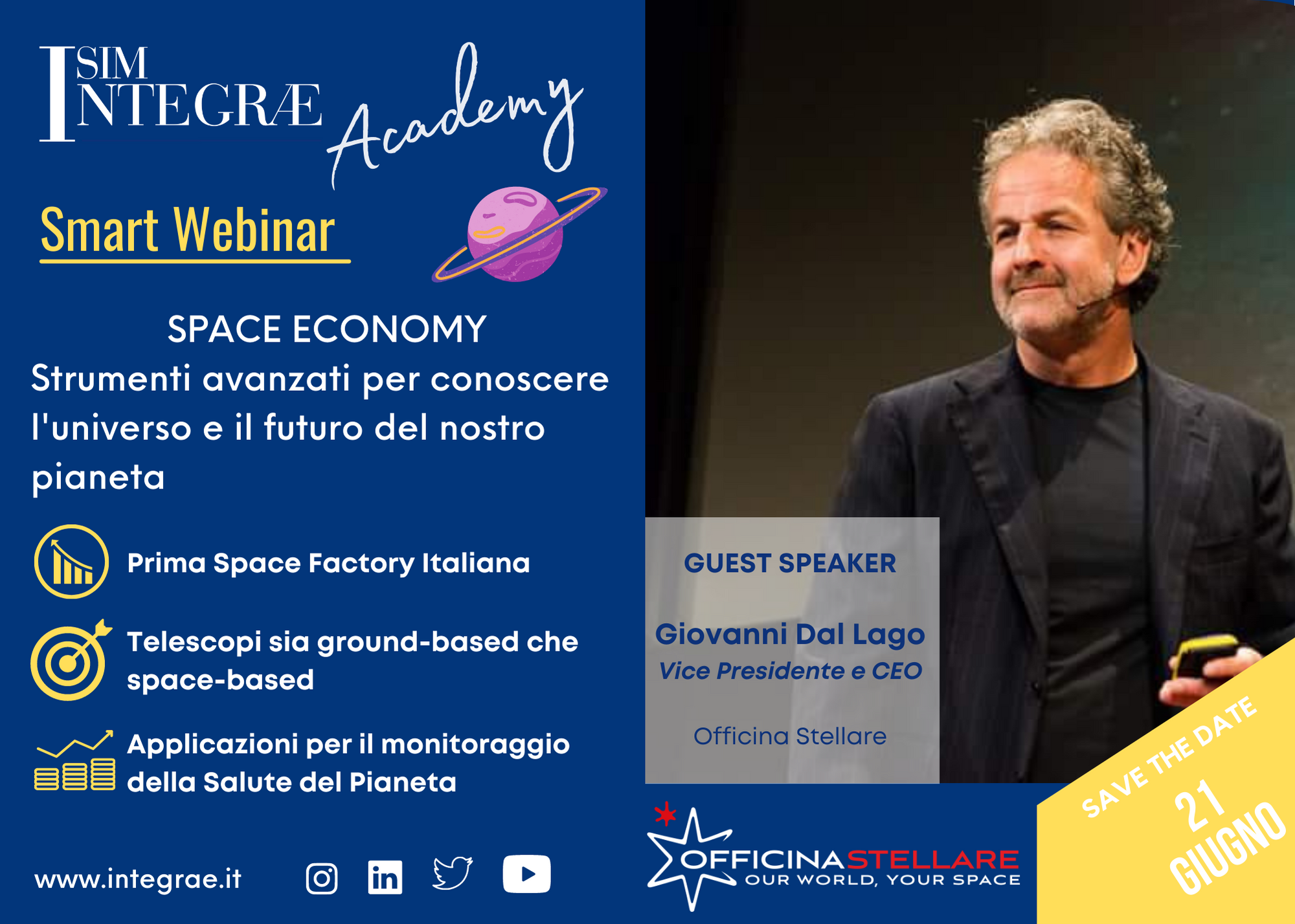 OFFICINA STELLARE – Smart Webinar: Space Economy - integrae.it ...