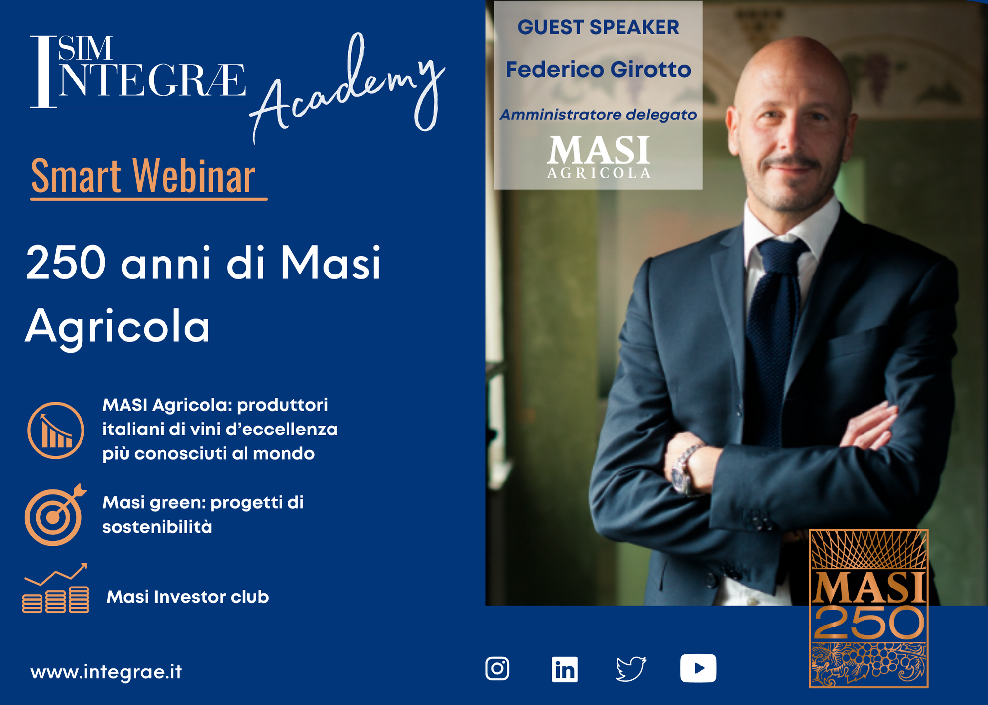 MASI AGRICOLA – Smart Webinar: 250 anni di vendemmie - integrae.it ...